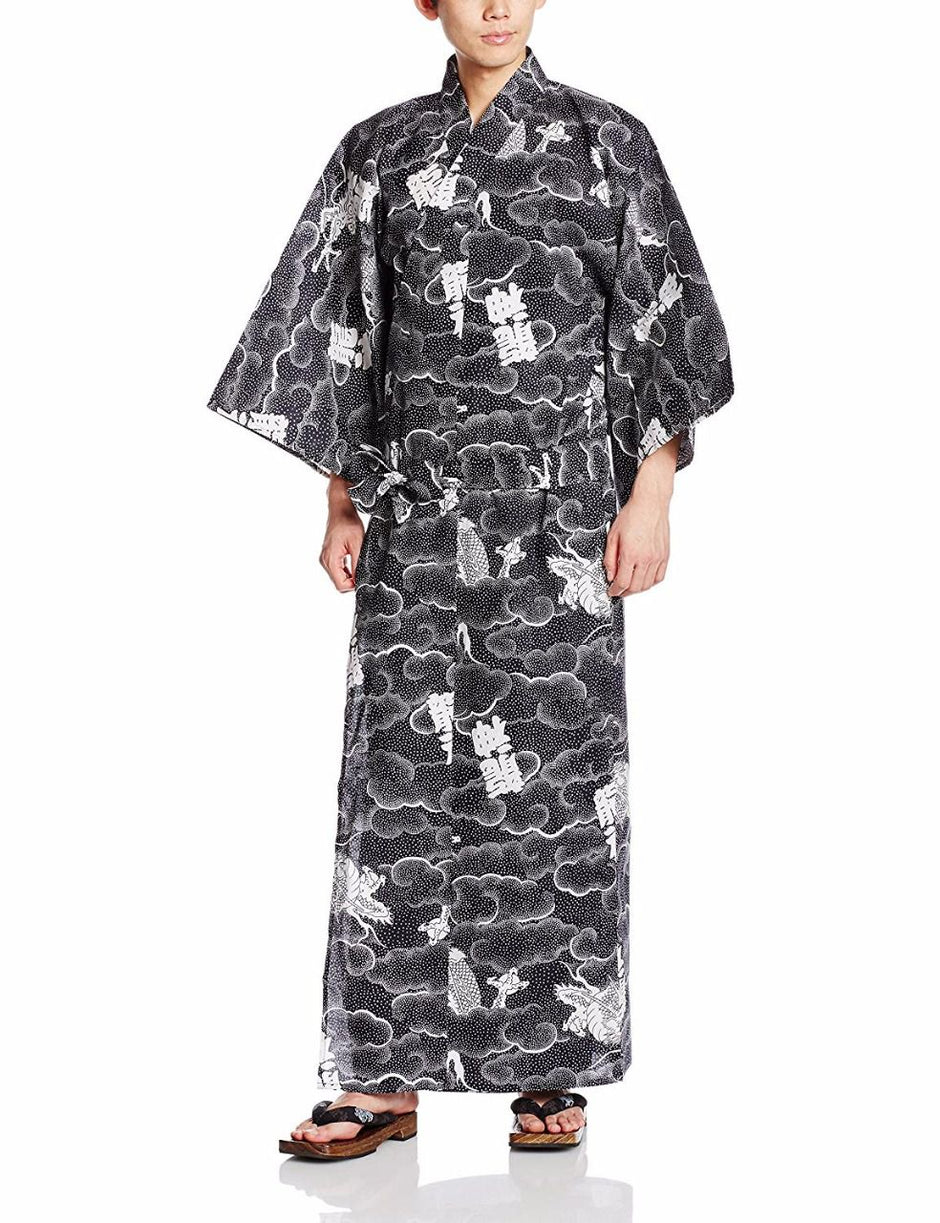 Men’s Yukata – Traditional Japanese Summer Kimono Robe – Made in Japan ...